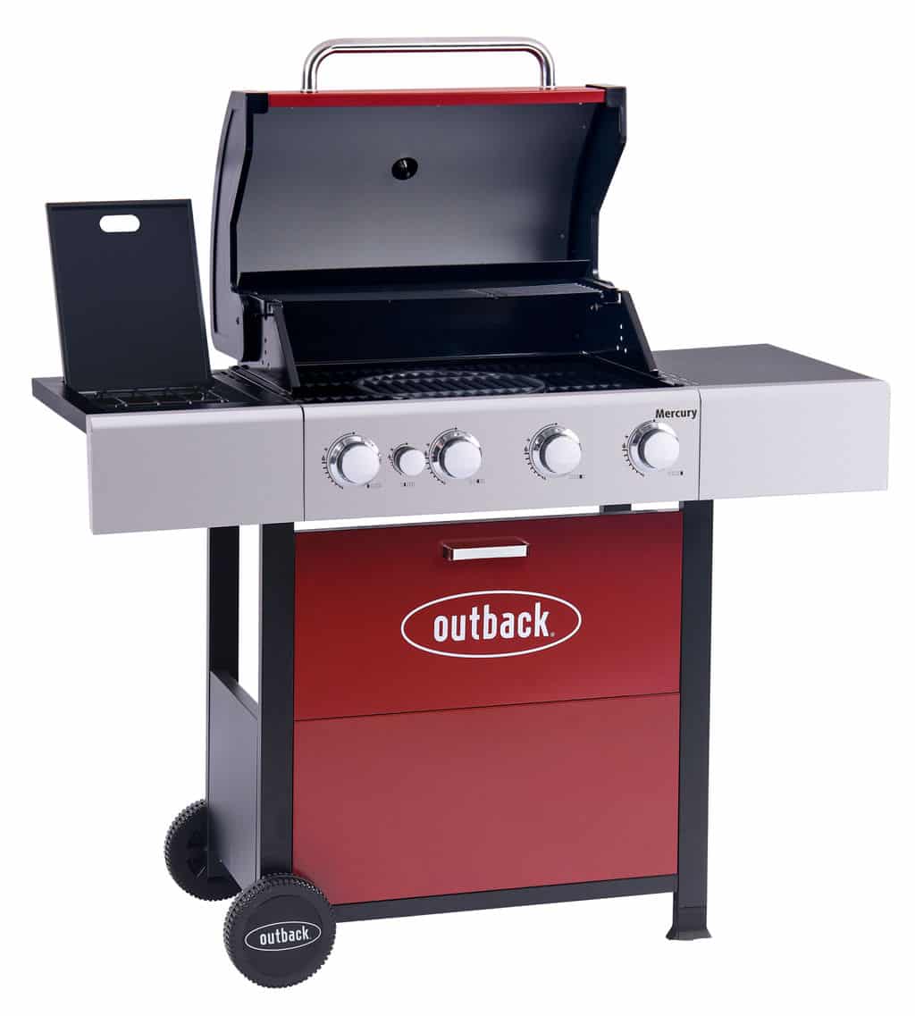Mercury 4 Burner - Red | Outback Barbecues